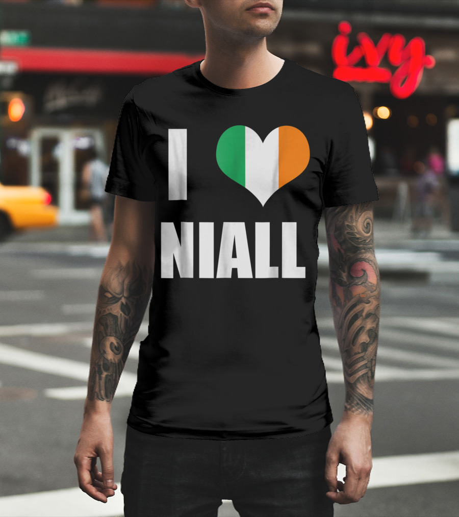 I Heart Niall With Ireland Flag Colors T-Shirt
