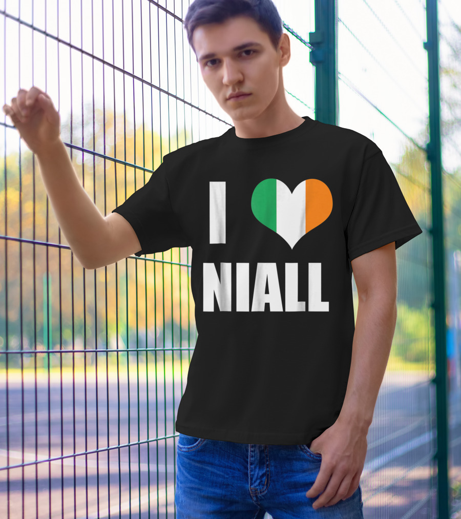 I Heart Niall With Ireland Flag Colors T-Shirt