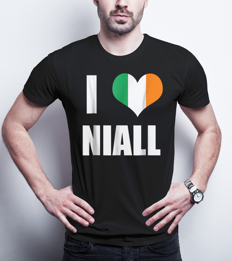 I Heart Niall With Ireland Flag Colors T-Shirt