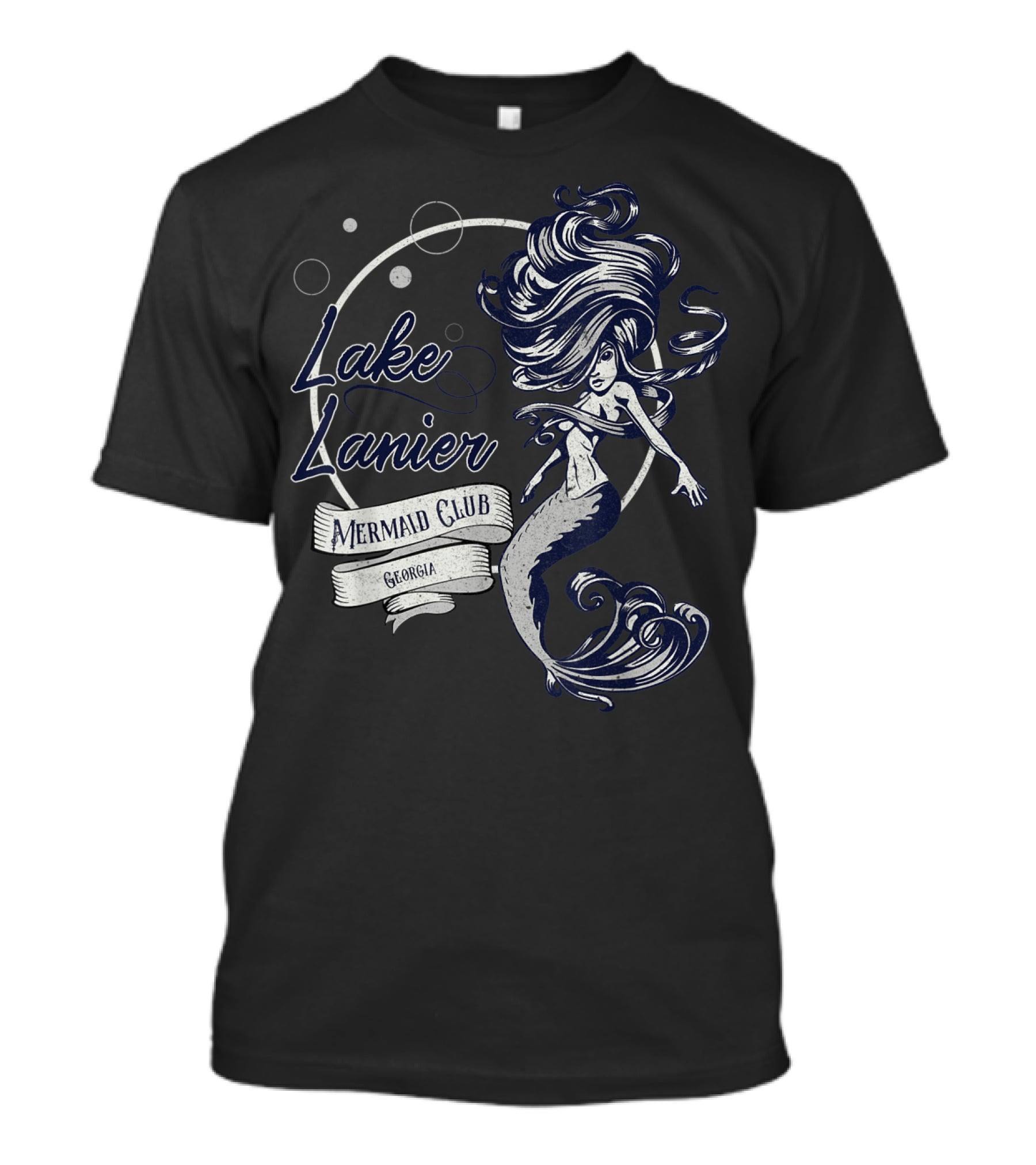 Lake Lanier Mermaid Club Georgia Vintage Mermaid T-Shirt
