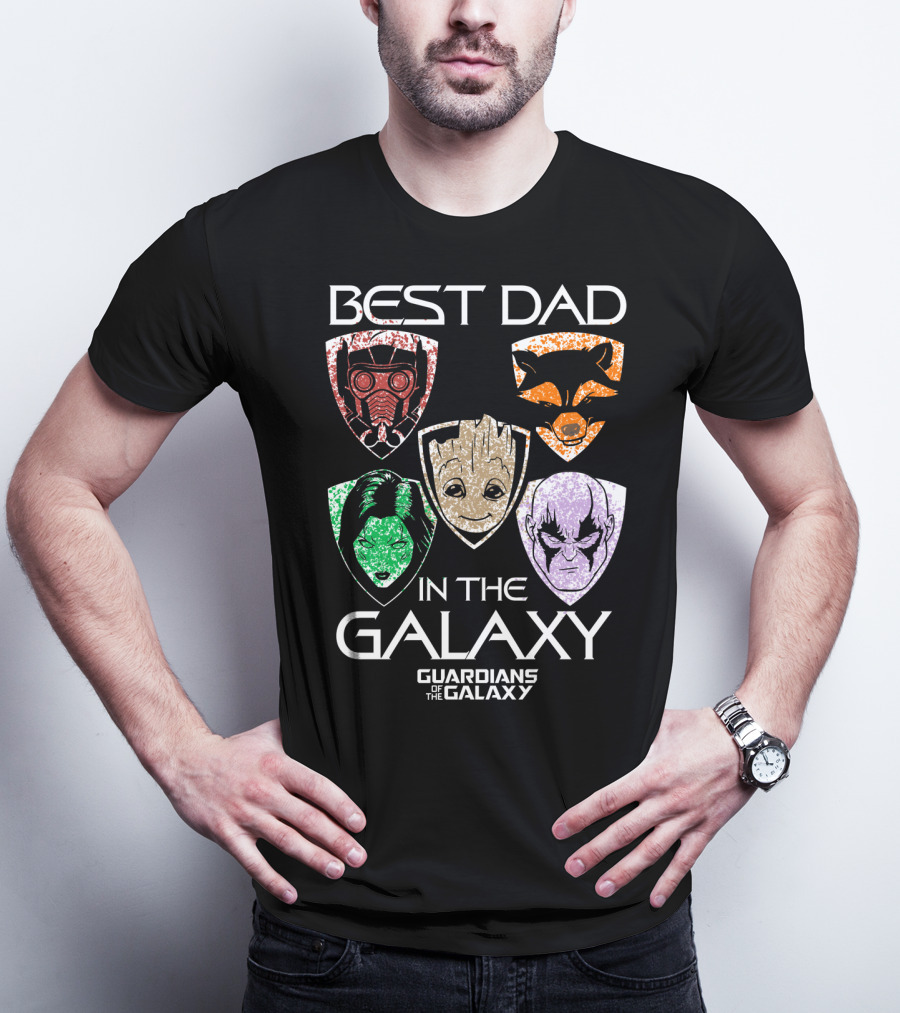 Best Dad In The Galaxy Guardians Of The Galaxy Father's Day T-Shirt