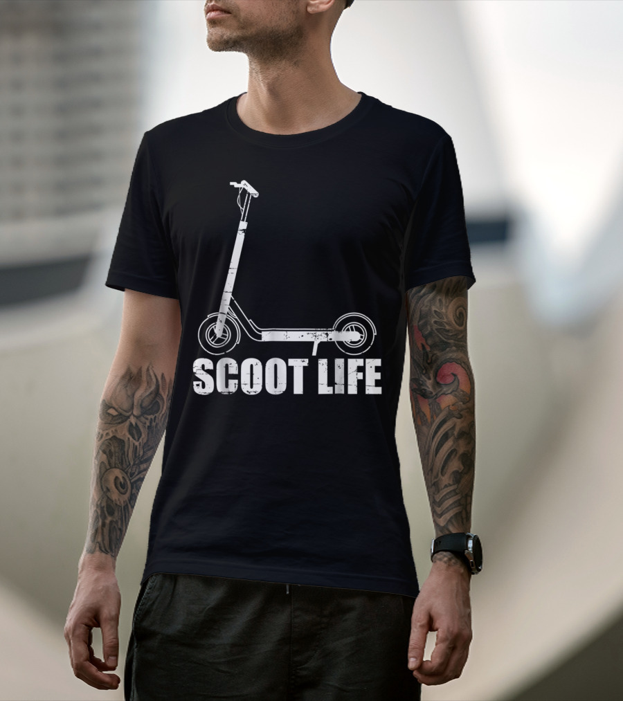 Scoot Life Kick Scooter Riders Mens T-Shirt