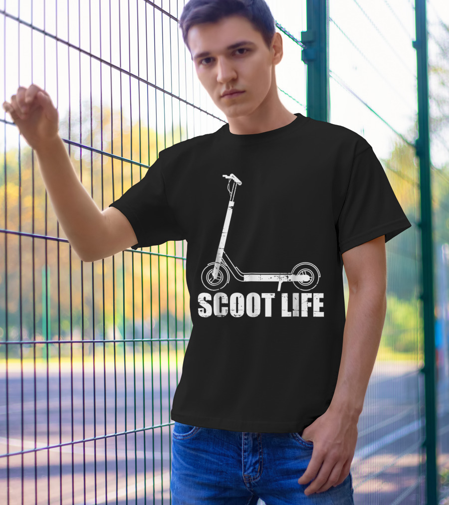 Scoot Life Kick Scooter Riders Mens T-Shirt