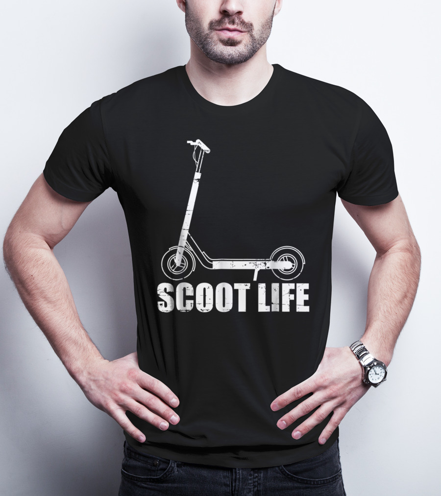 Scoot Life Kick Scooter Riders Mens T-Shirt