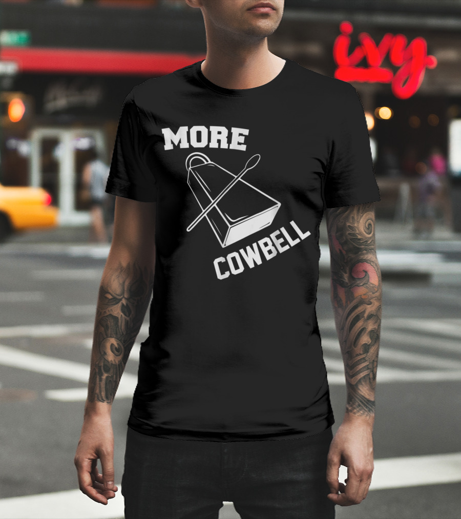More Cowbell Funny Musical Instrument Spoon T-Shirt