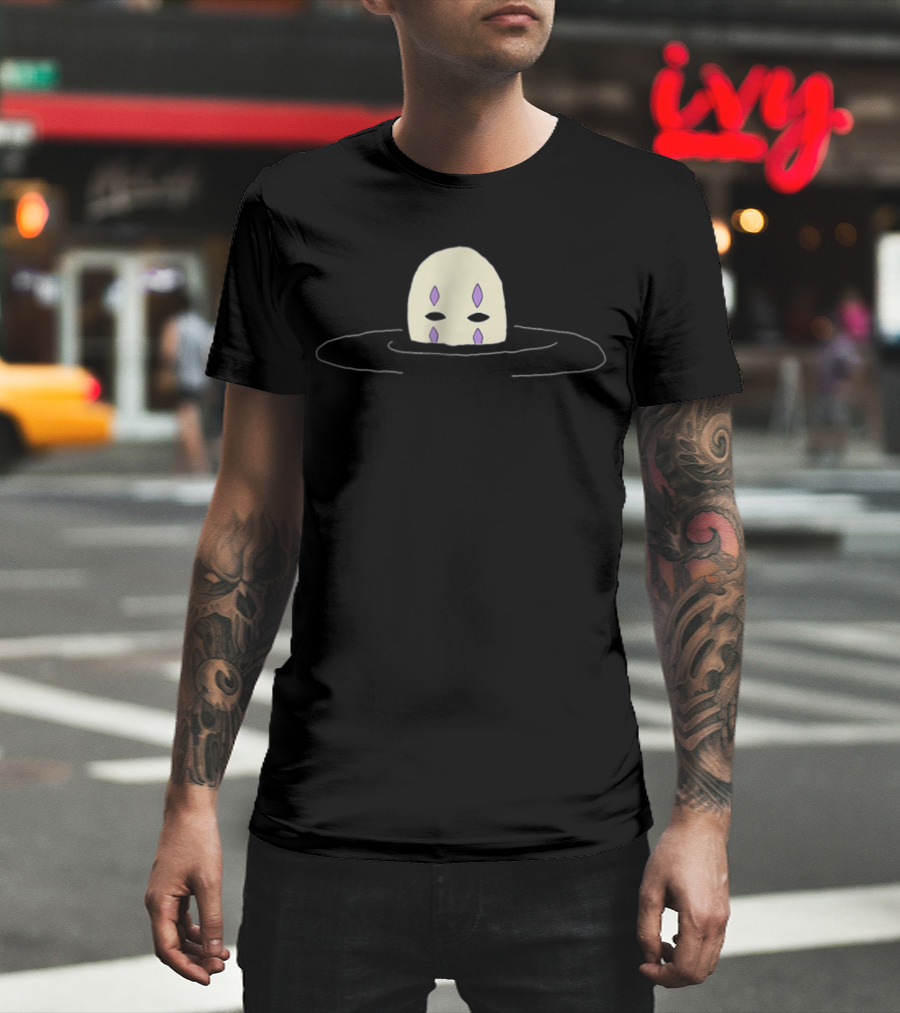 No Face Spirited Away Pastel Aesthetic Grunge Floating Mask T-Shirt