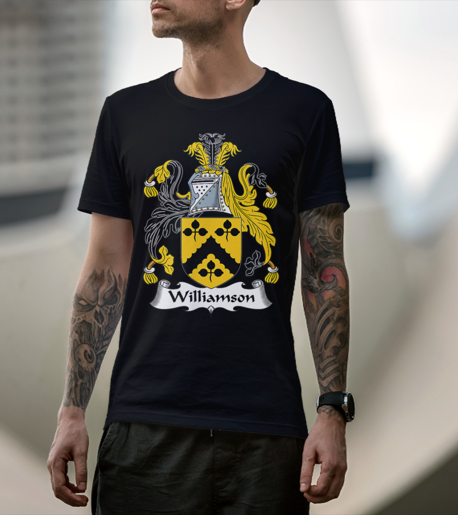 Williamson Family Crest Coat Of Arms Emblem T-Shirt