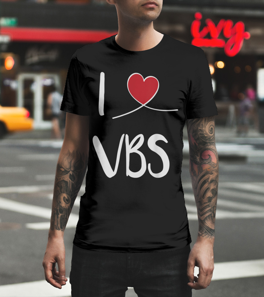 I Love VBS Cute Christian Vacation Bible School T-Shirt