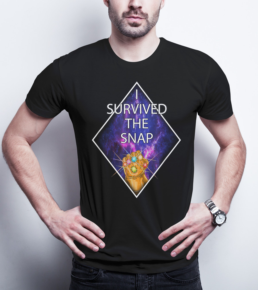 I Survived The Snap Infinity Gauntlet Humor Kirbi T-Shirt