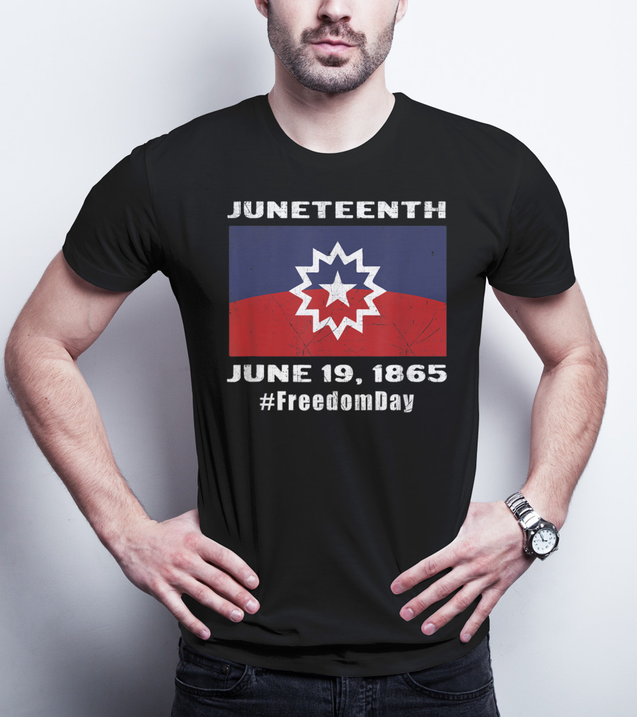 Juneteenth June 19, 1865 Freedom Day Flag T-Shirt