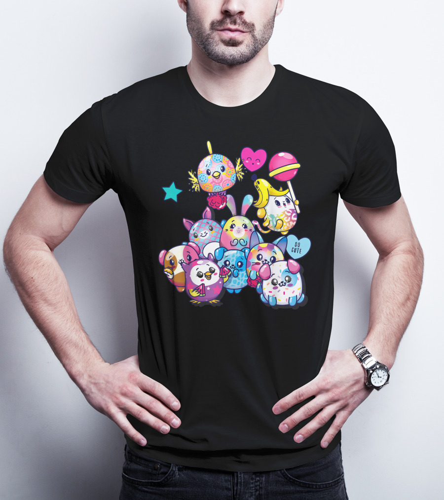 Pikmi Pops Friends So Cute Party With Colorful Characters T-Shirt