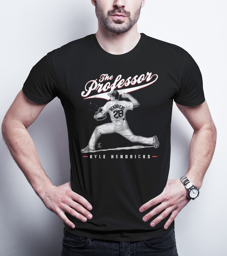 Kyle Hendricks The Professor 28 Pitching Legend T-Shirt