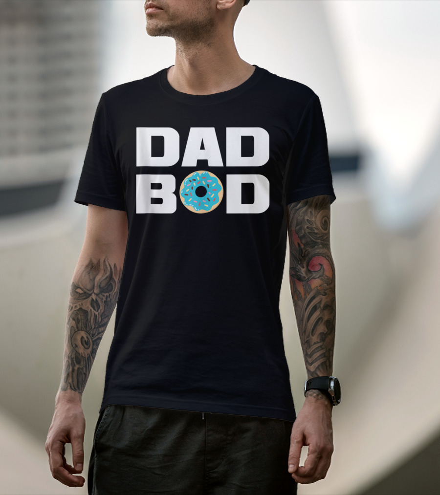 Dad Bod Donut Fitness Gym Mens T-Shirt
