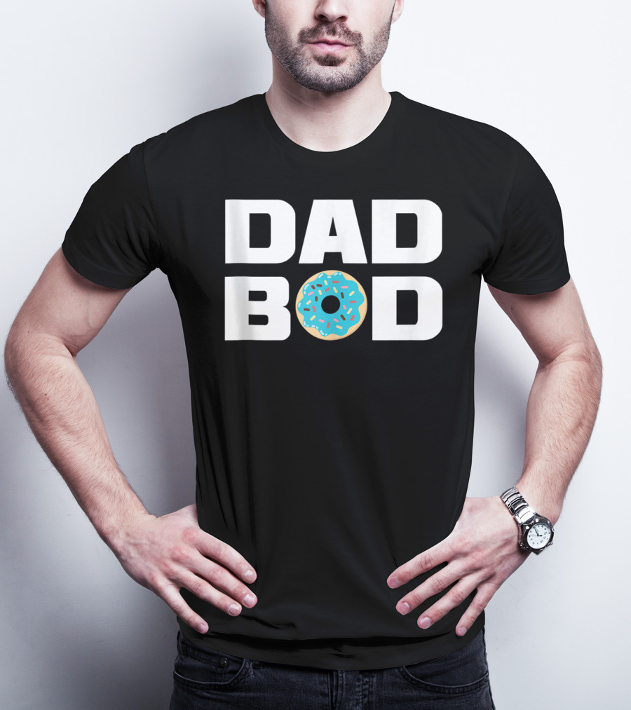 Dad Bod Donut Fitness Gym Mens T-Shirt