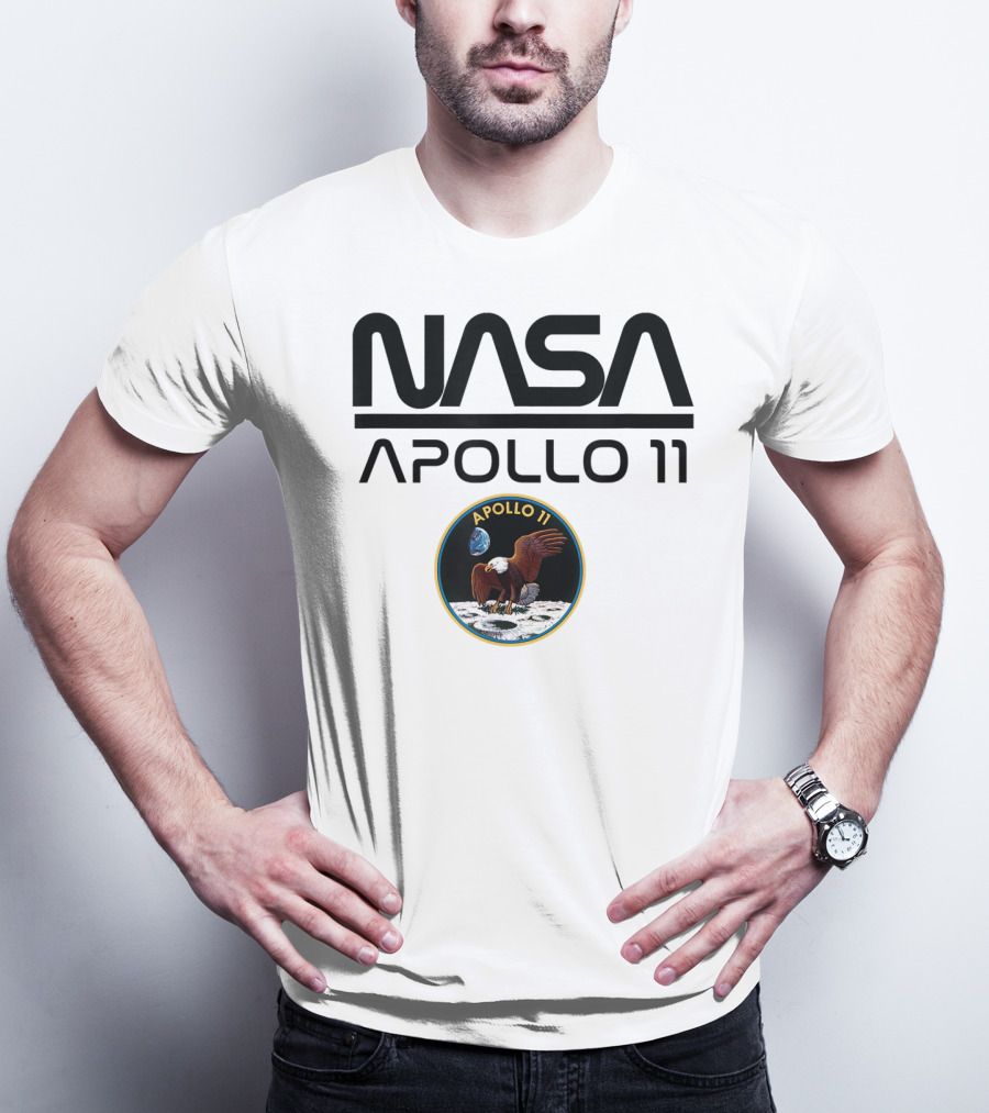 NASA Apollo 11 Moon Landing Mission Patch T-Shirt
