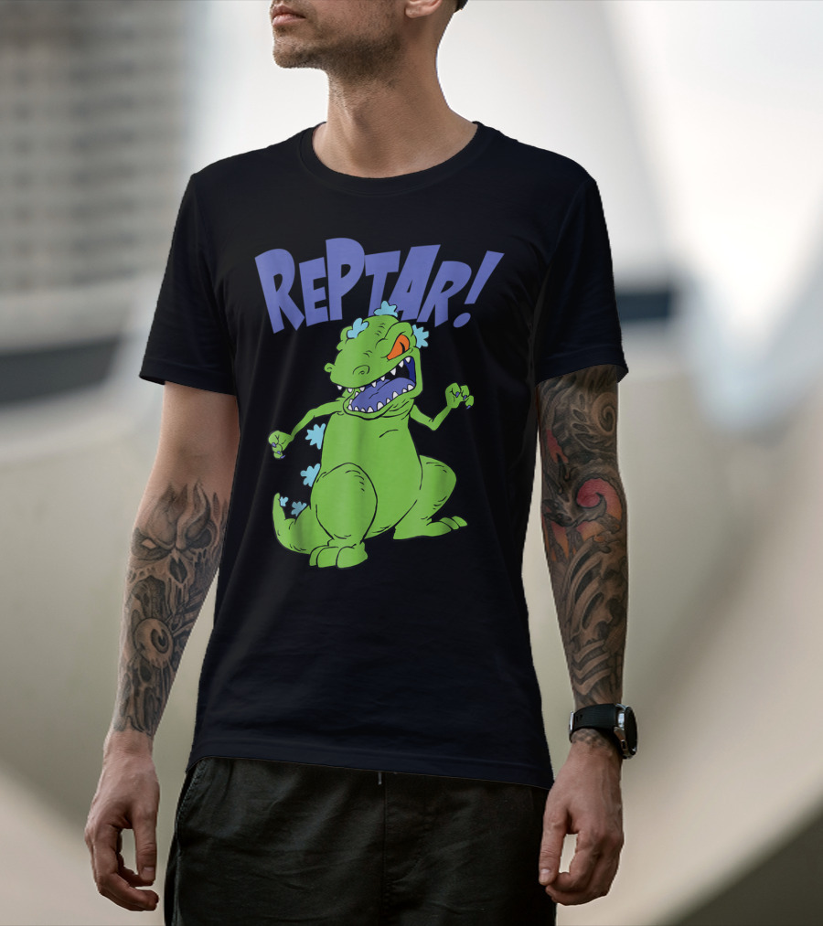 Reptar Rugrats Nickelodeon Animated Dinosaur Character T-Shirt