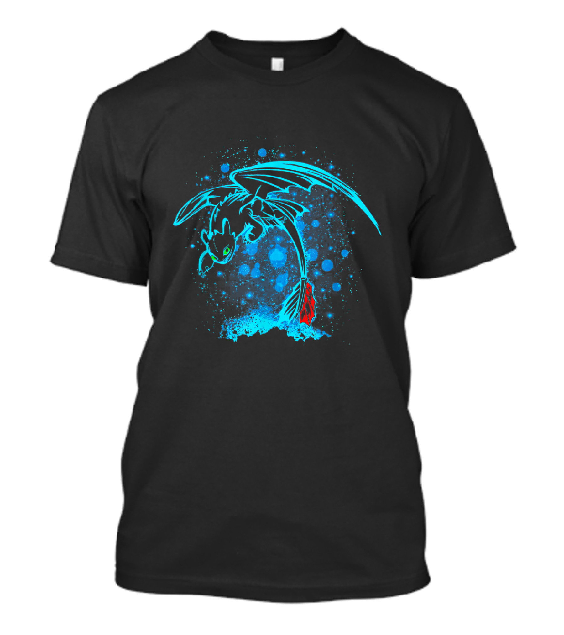 Night Dragon How To Train Your Dragon Neon Splash T-Shirt