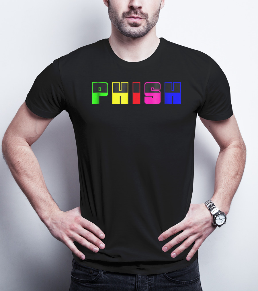 Nite Lite PHISH Neon Color Blocks T-Shirt