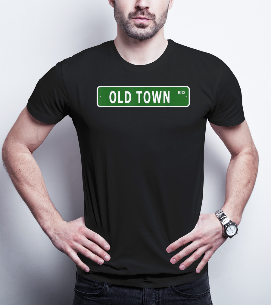 Old Town Road Street Sign Green RD T-Shirt