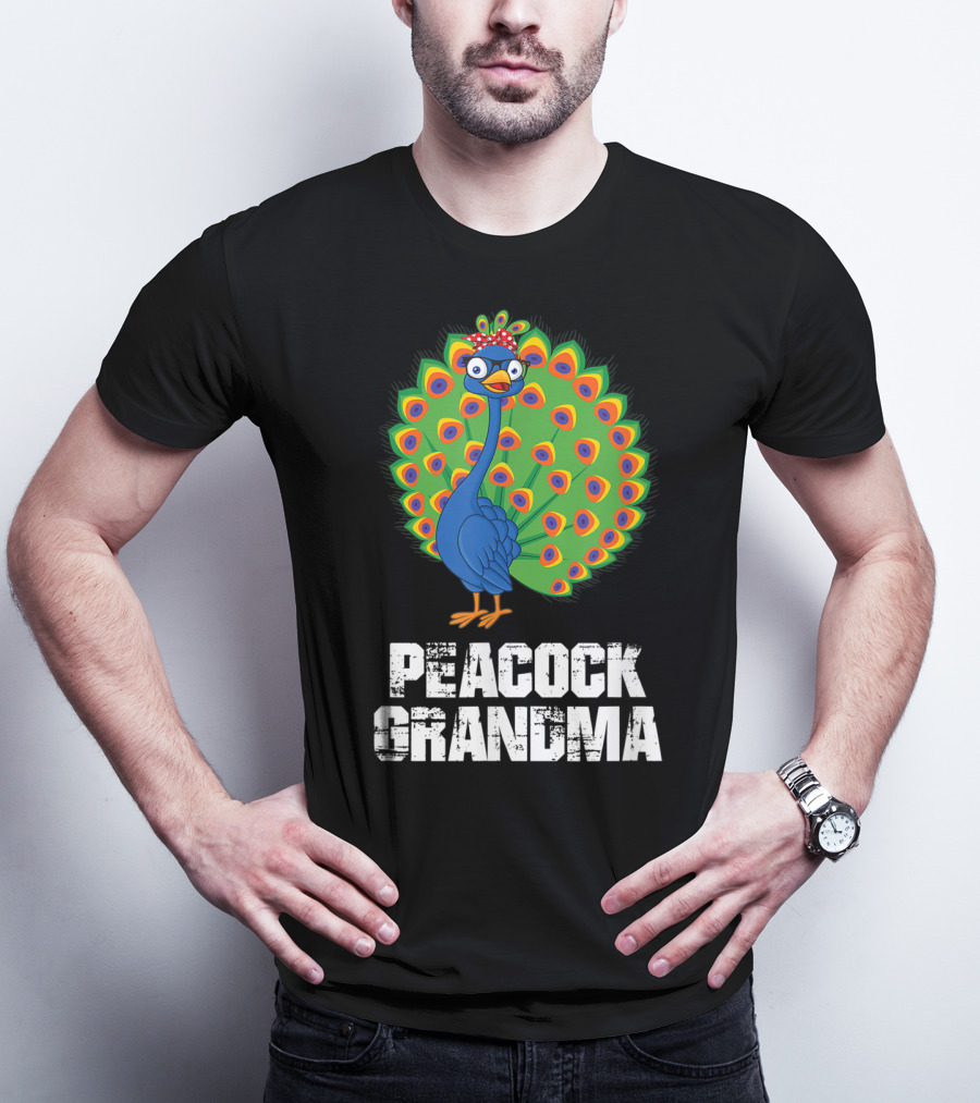 Peacock Grandma Birthday Nana T-Shirt