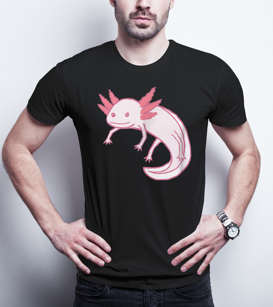 Pink Axolotl Cute Animal T-Shirt
