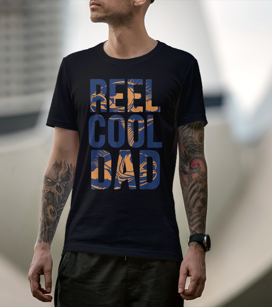 Reel Cool Dad Father's Day Funny Fishing Fisherman T-Shirt