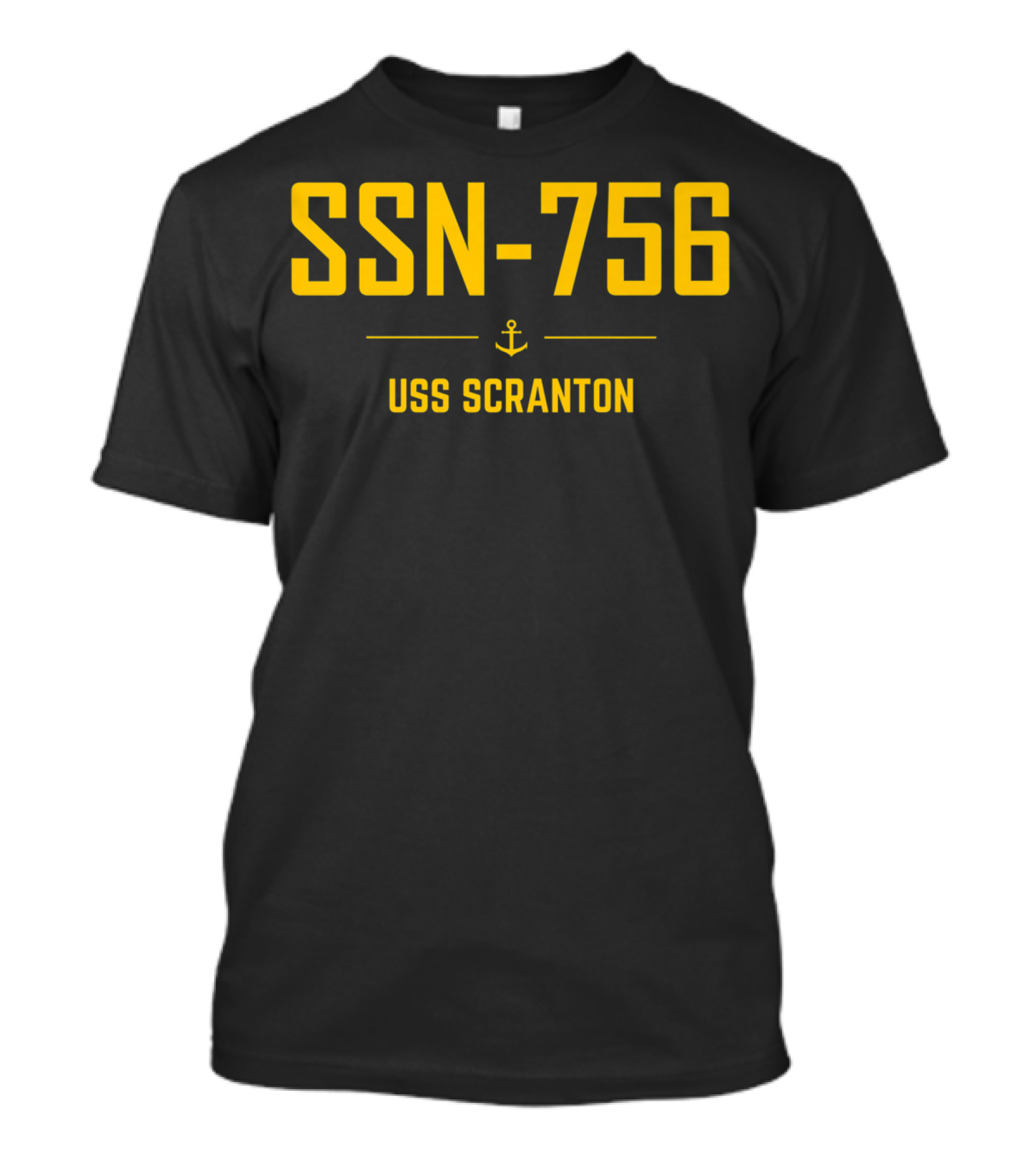 SSN-756 USS Scranton Anchor Symbol Navy Submarine T-Shirt
