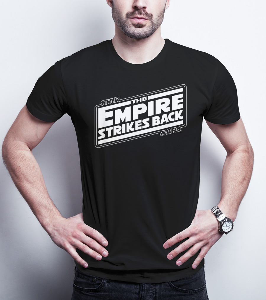 Star Wars The Empire Strikes Back Angled Movie T-Shirt