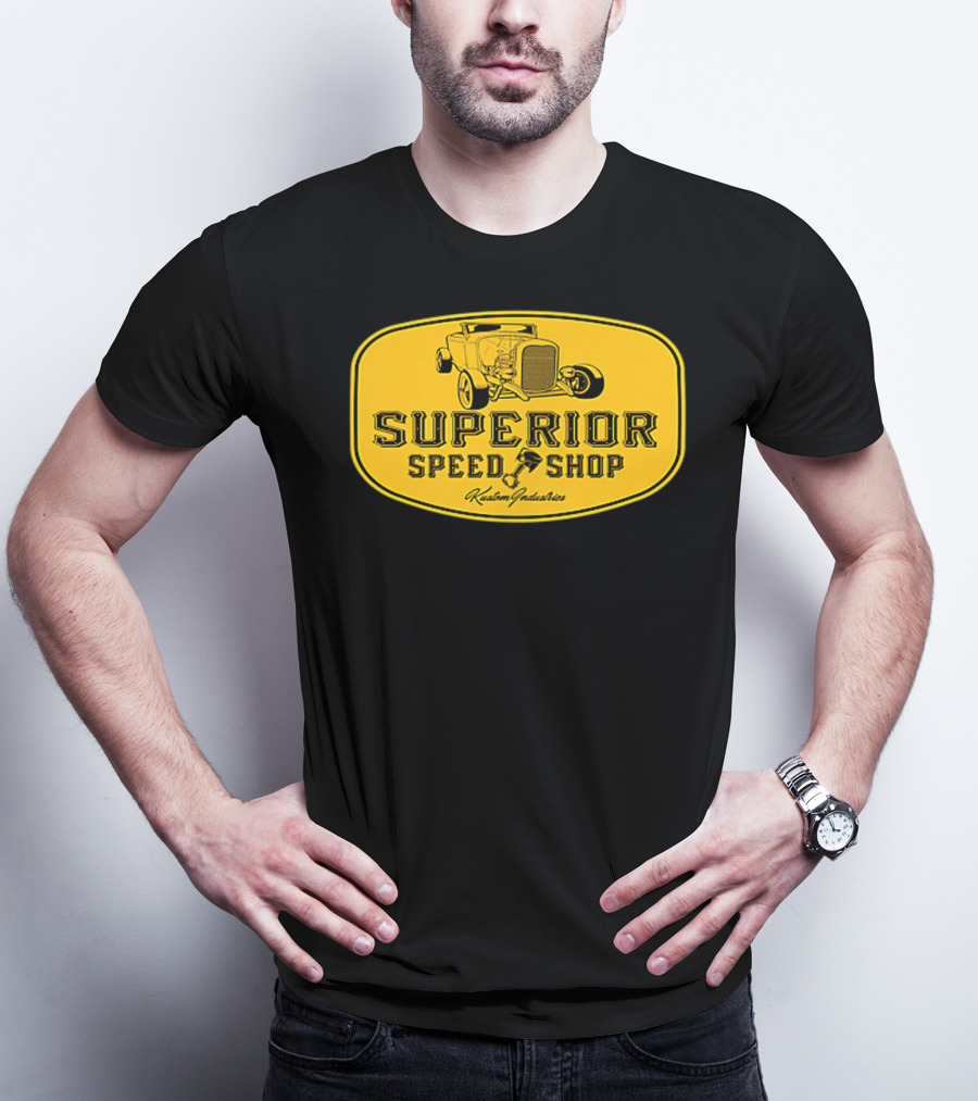 Superior Speed Shop Kustom Industries Retro Hot Rod T-Shirt
