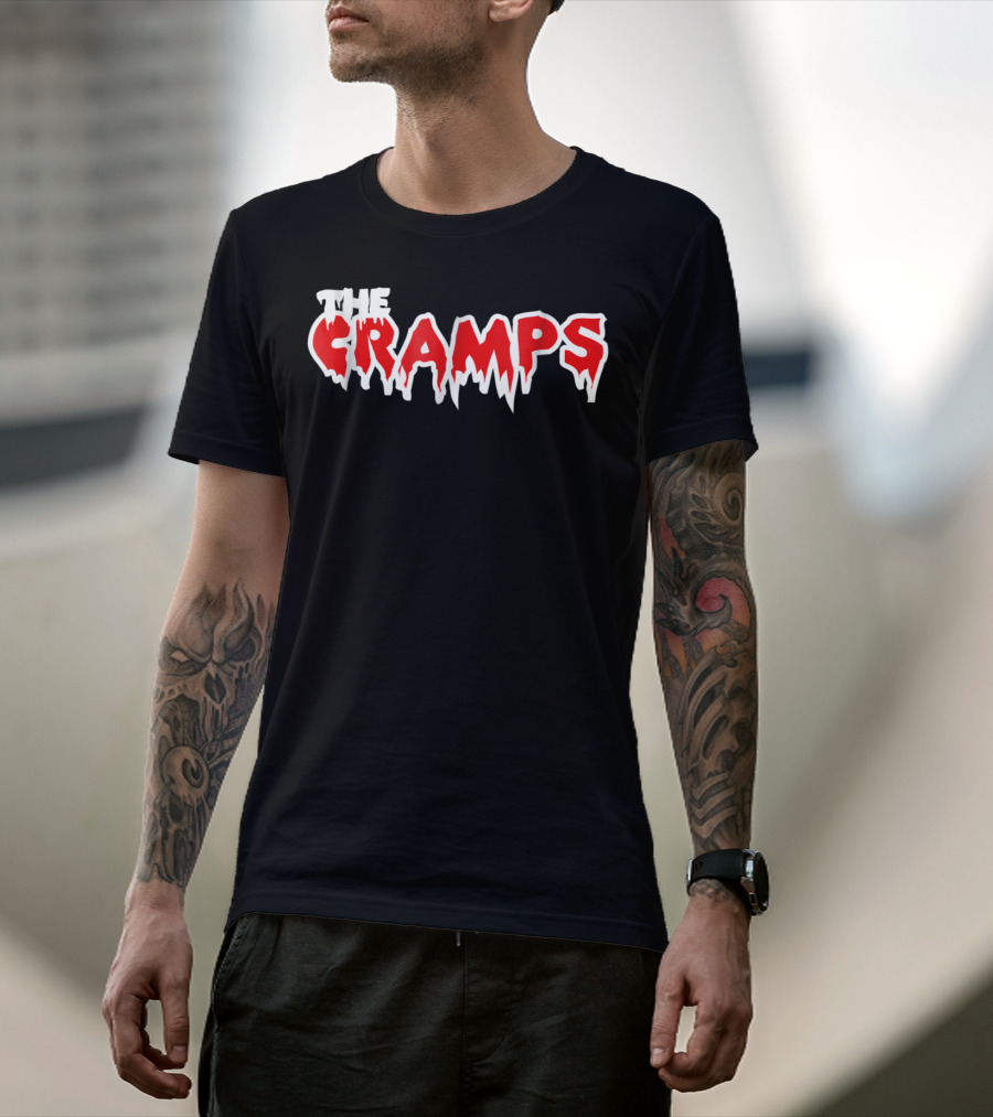 The Cramps Horror Drip Text T-Shirt