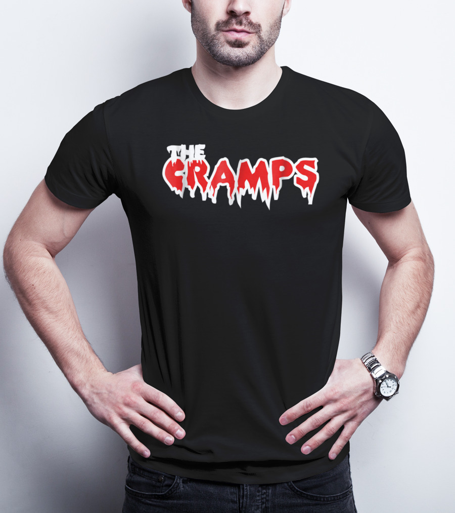 The Cramps Horror Drip Text T-Shirt