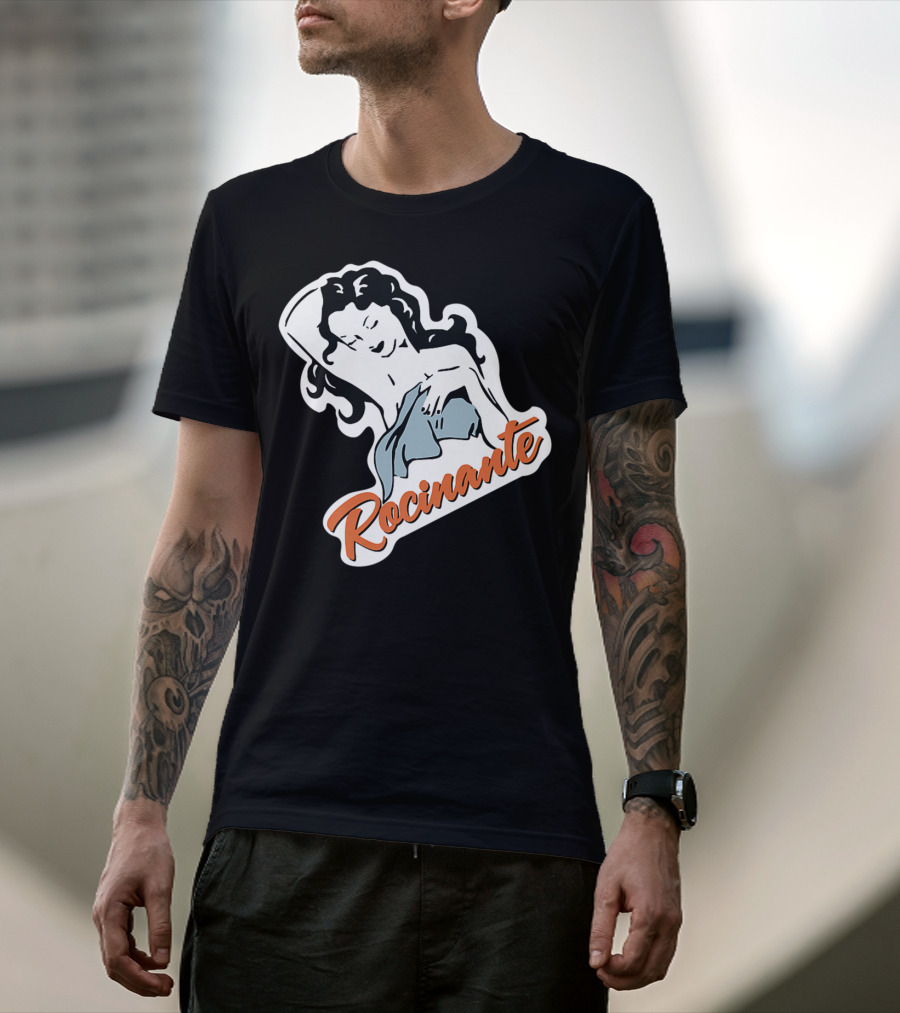 Rocinante Pin-Up Style Logo From The Expanse Series T-Shirt