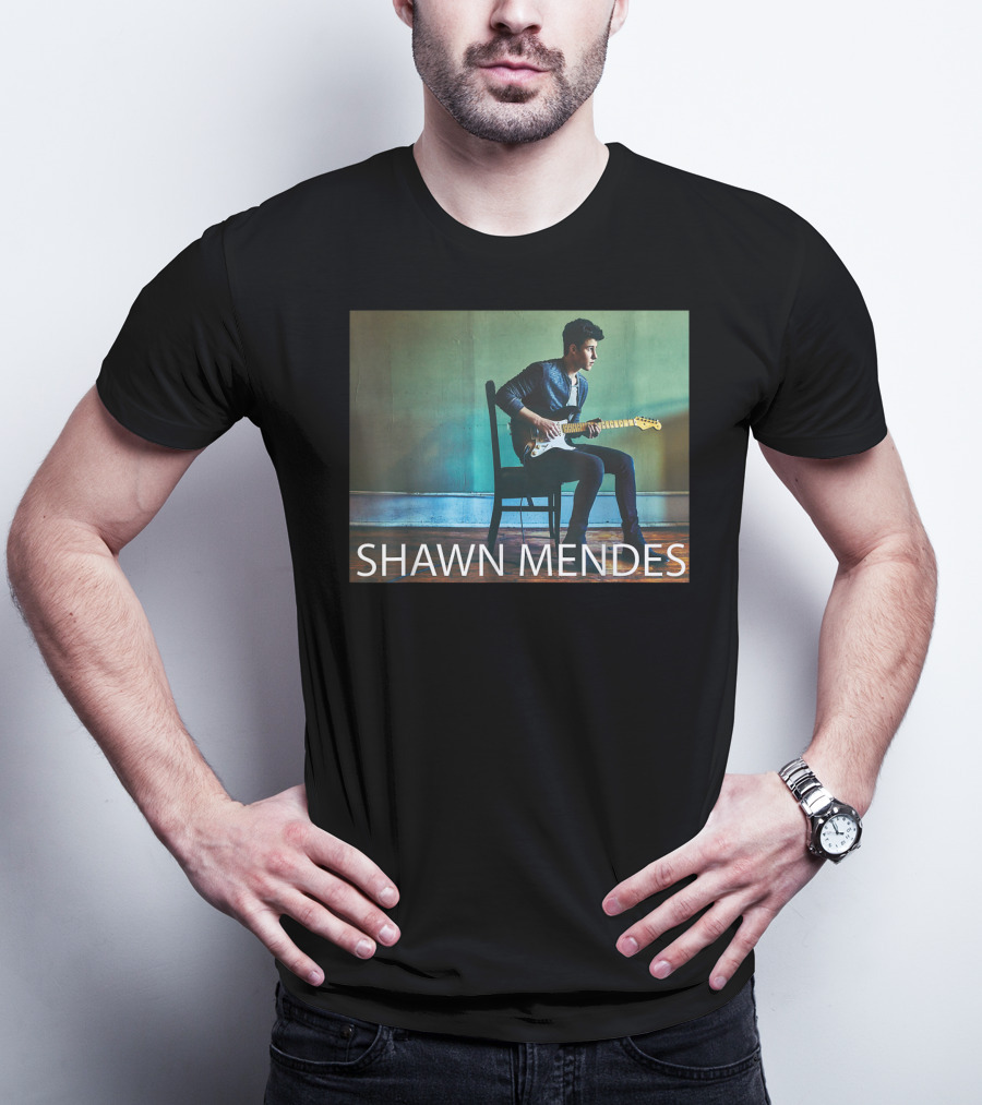 SHAWN MENDES Three Empty Words Mendes Guitar Player T-Shirt