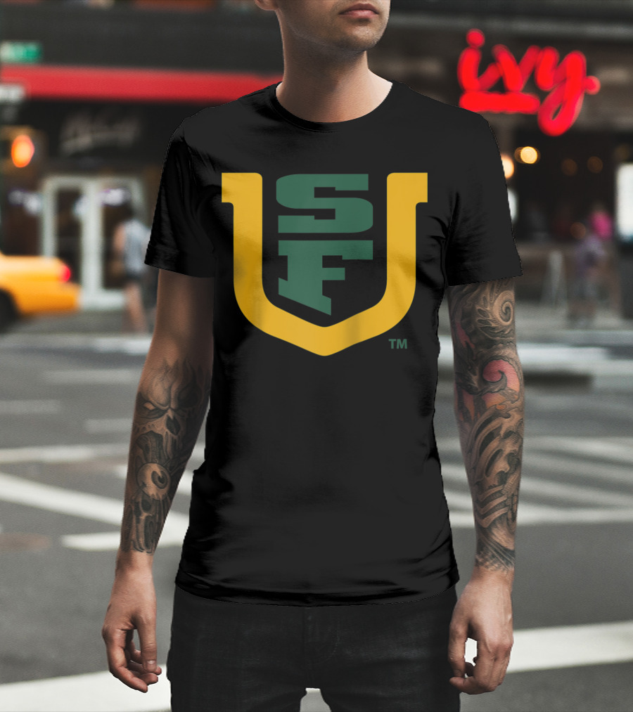 University Of San Francisco Dons NCAA SF Logo PPSNU031 Rag T-Shirt