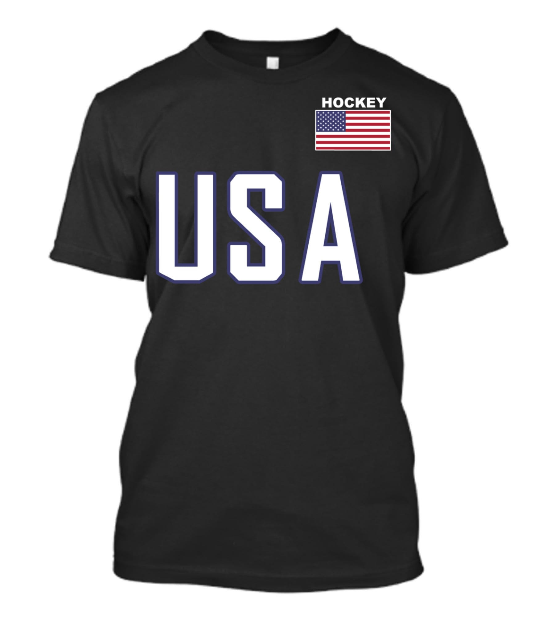 USA Flag Hockey Pocket Equipment Jacket T-Shirt