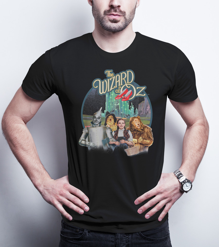 The Wizard Of Oz Dorothy Tin Man Scarecrow Cowardly Lion Emerald City T-Shirt