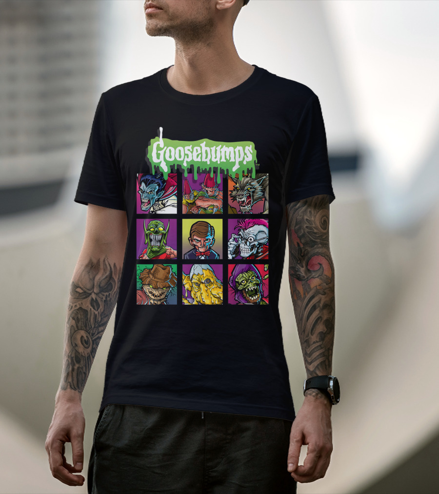 Goosebumps Iconic Monsters Yearbook Portrait Collection T-Shirt