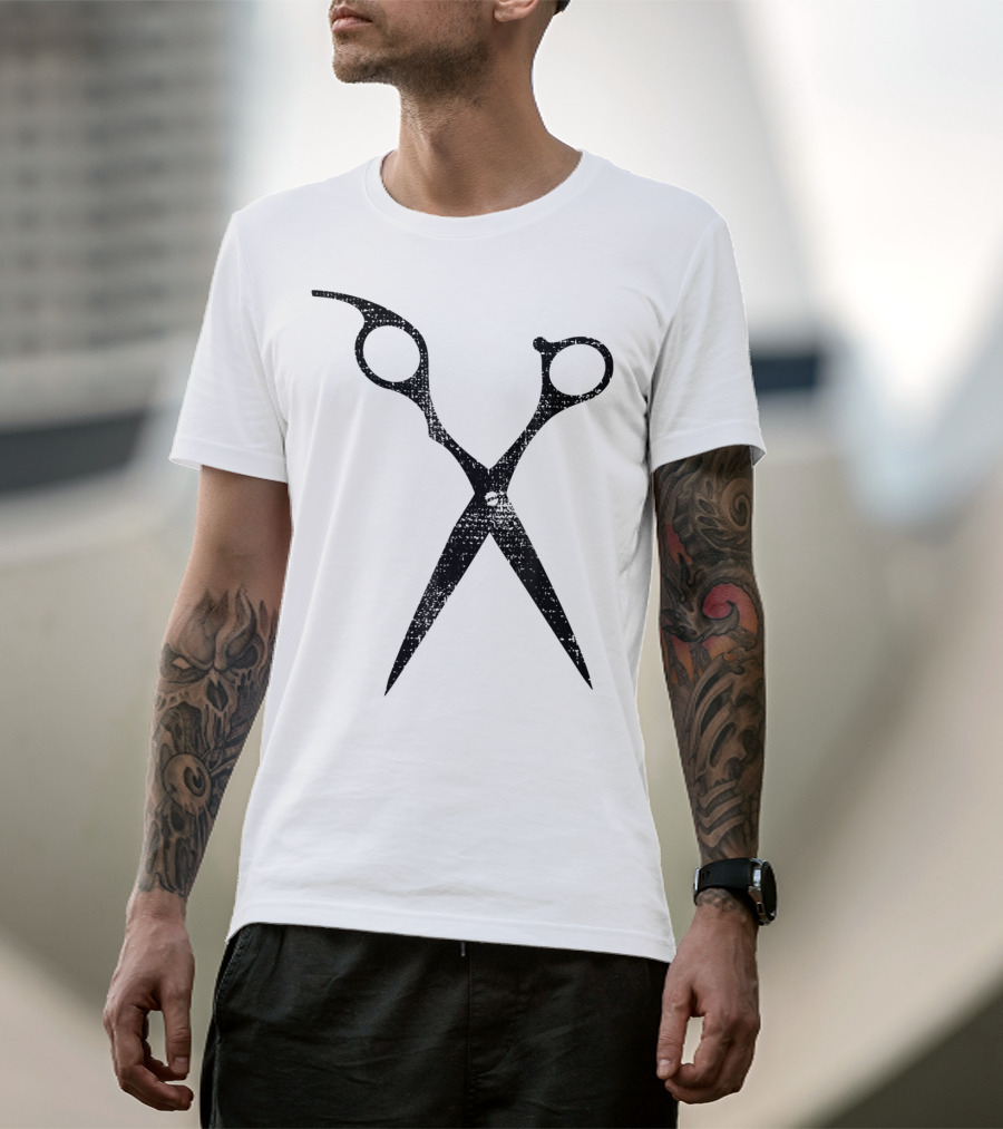 Hairdresser Barber Shop Hairsty Scissors T-Shirt
