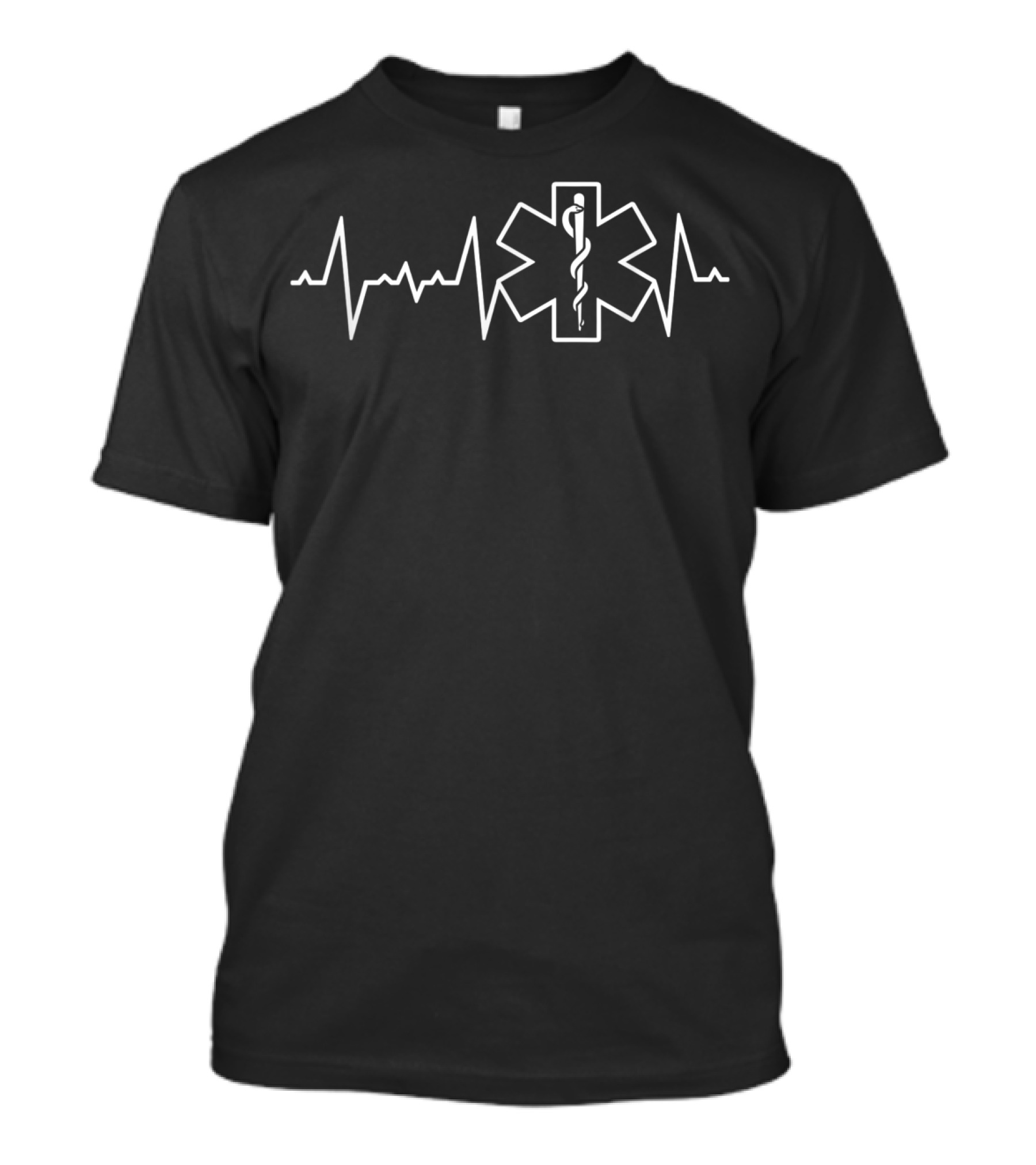 Heartbeat EMS EMT First Responder Star Of Life Hero T-Shirt