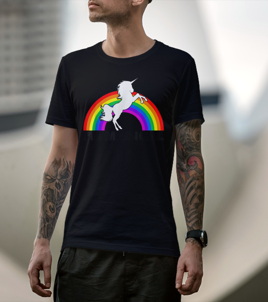 I'm Magical Unicorn With Rainbow T-Shirt