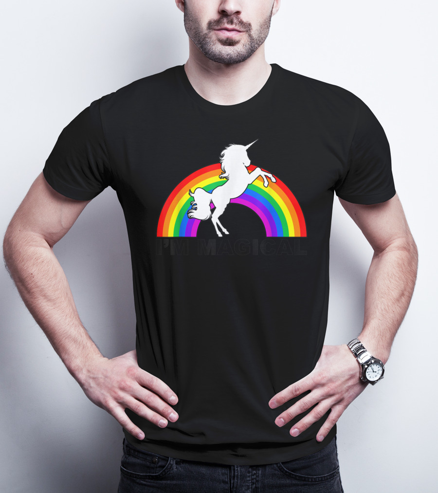 I'm Magical Unicorn With Rainbow T-Shirt