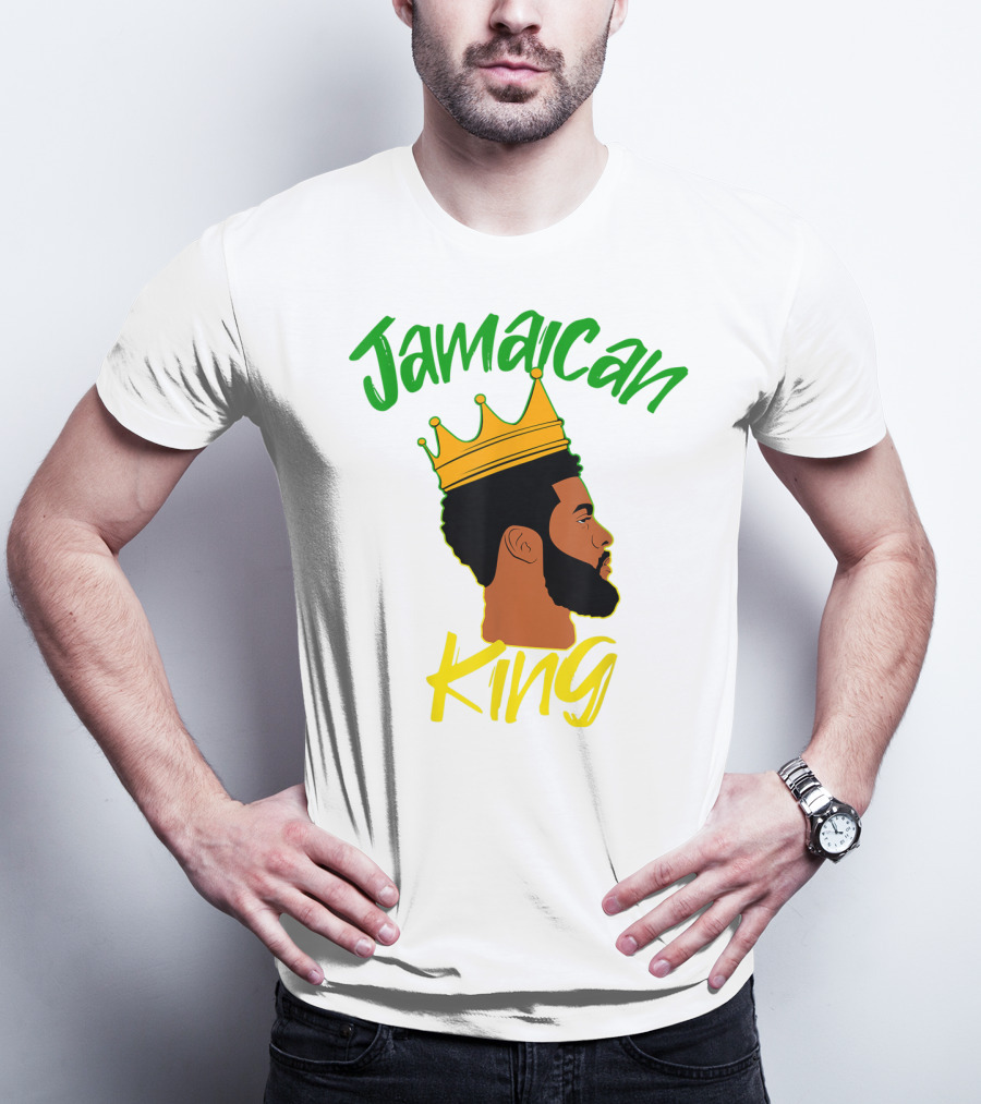 Jamaican King Proud And Independent Black King T-Shirt