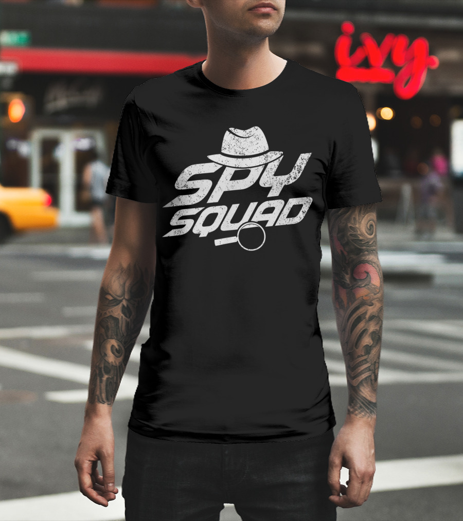 Spy Squad Detective Hat And Magnifying Glass T-Shirt