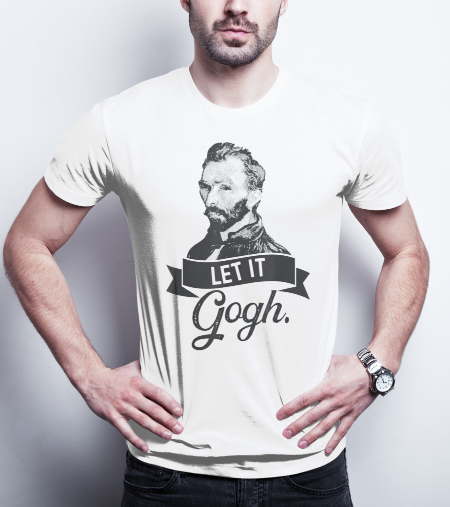 Let It Gogh Vincent Van Gogh Artist Portrait T-Shirt