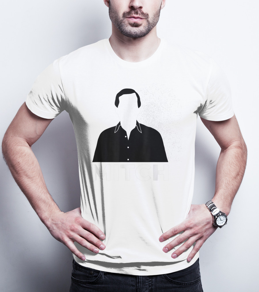 Mitch Faceless Silhouette With Exploding Background T-Shirt