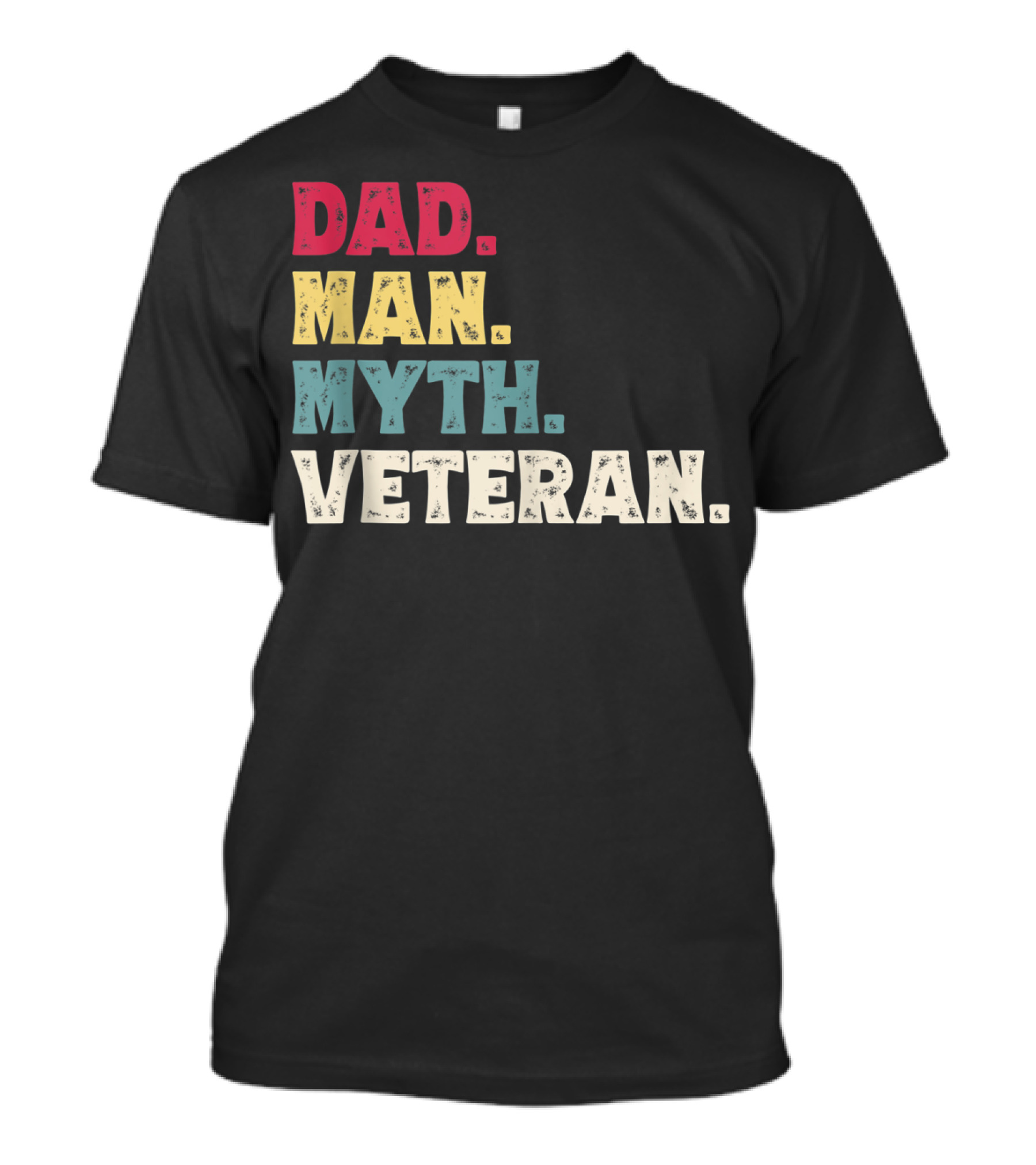 Dad Man Myth Veteran Father's Day Vinta T-Shirt