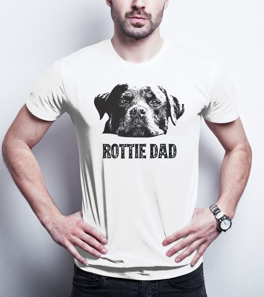 Rottie Dad Rottweiler Dad Mens T-Shirt