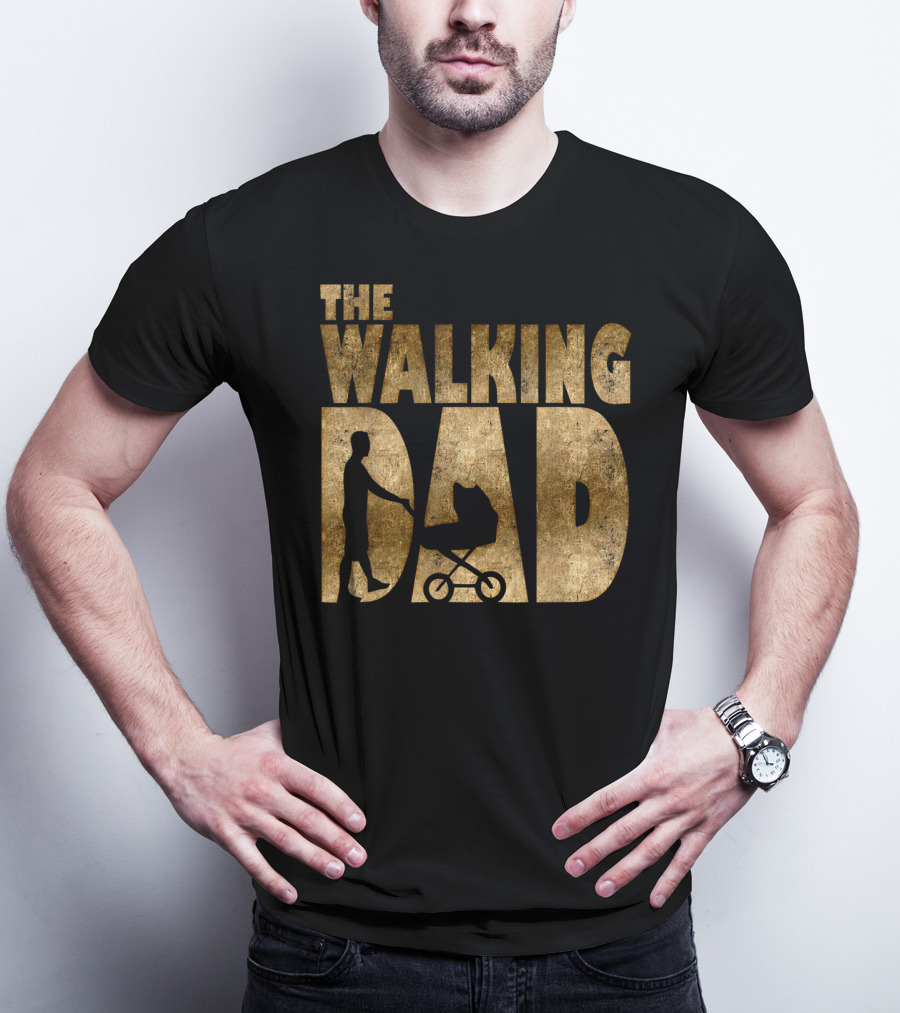 The Walking Dad Mens New Parent Stroller T-Shirt
