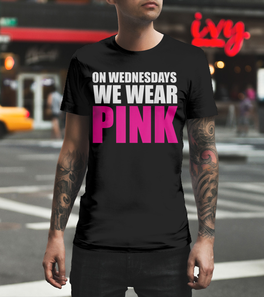 On Wednesdays We Wear Pink Mean Girls Reference T-Shirt