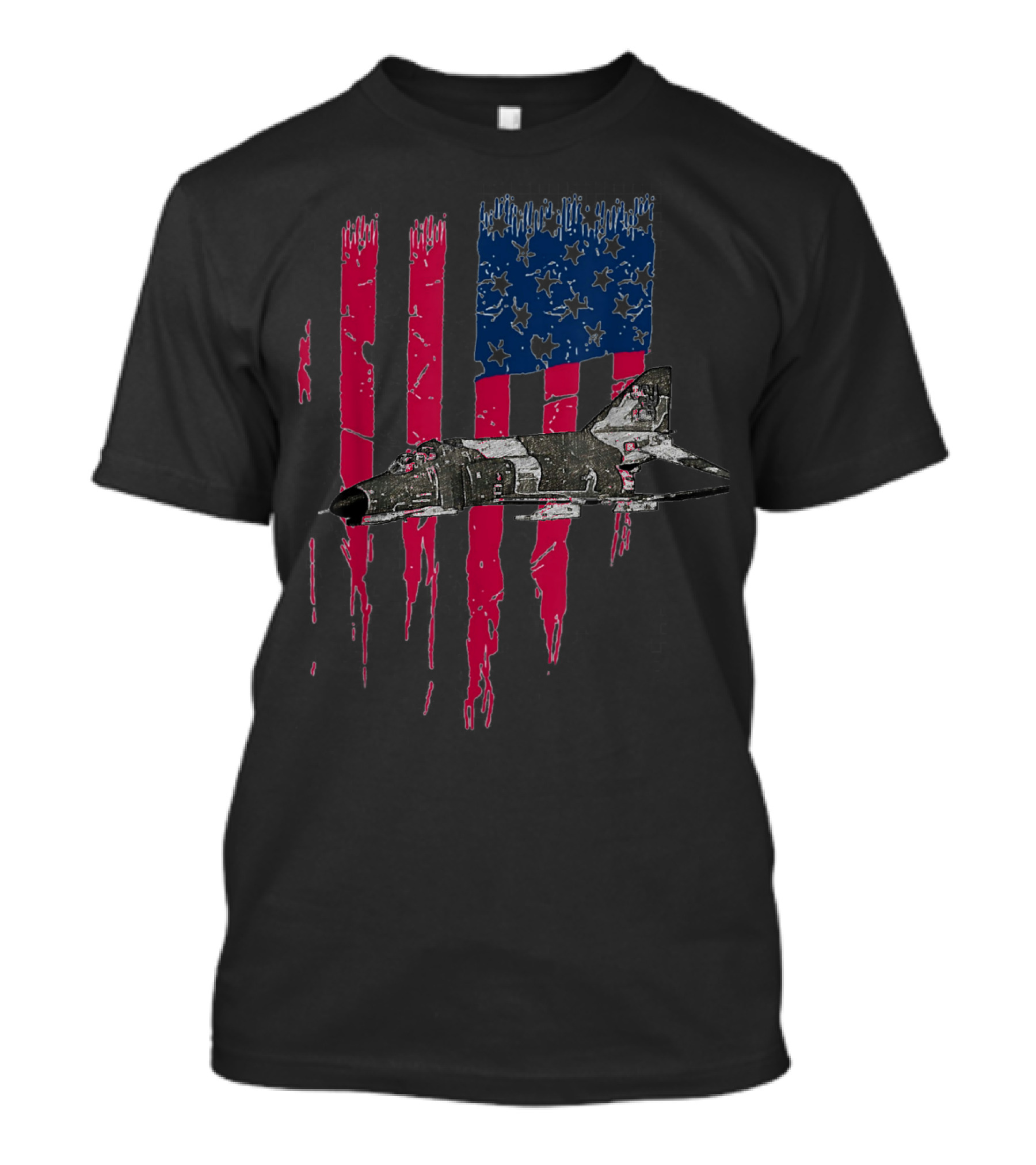 Patriotic 4 Phantom McDonnell Douglas American Fighter Jet T-Shirt